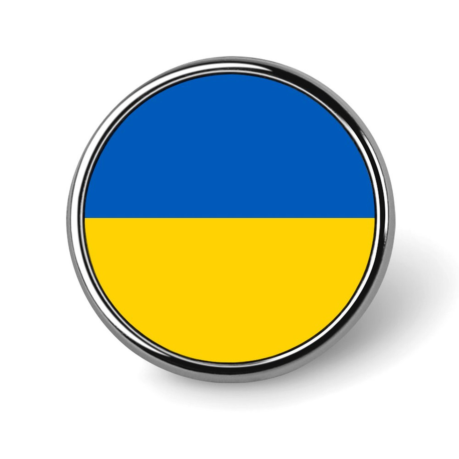 We Support U-kraine U-krainian Stand With U-kraine Round Pin Button Badge Metal Badge Brooch For ...