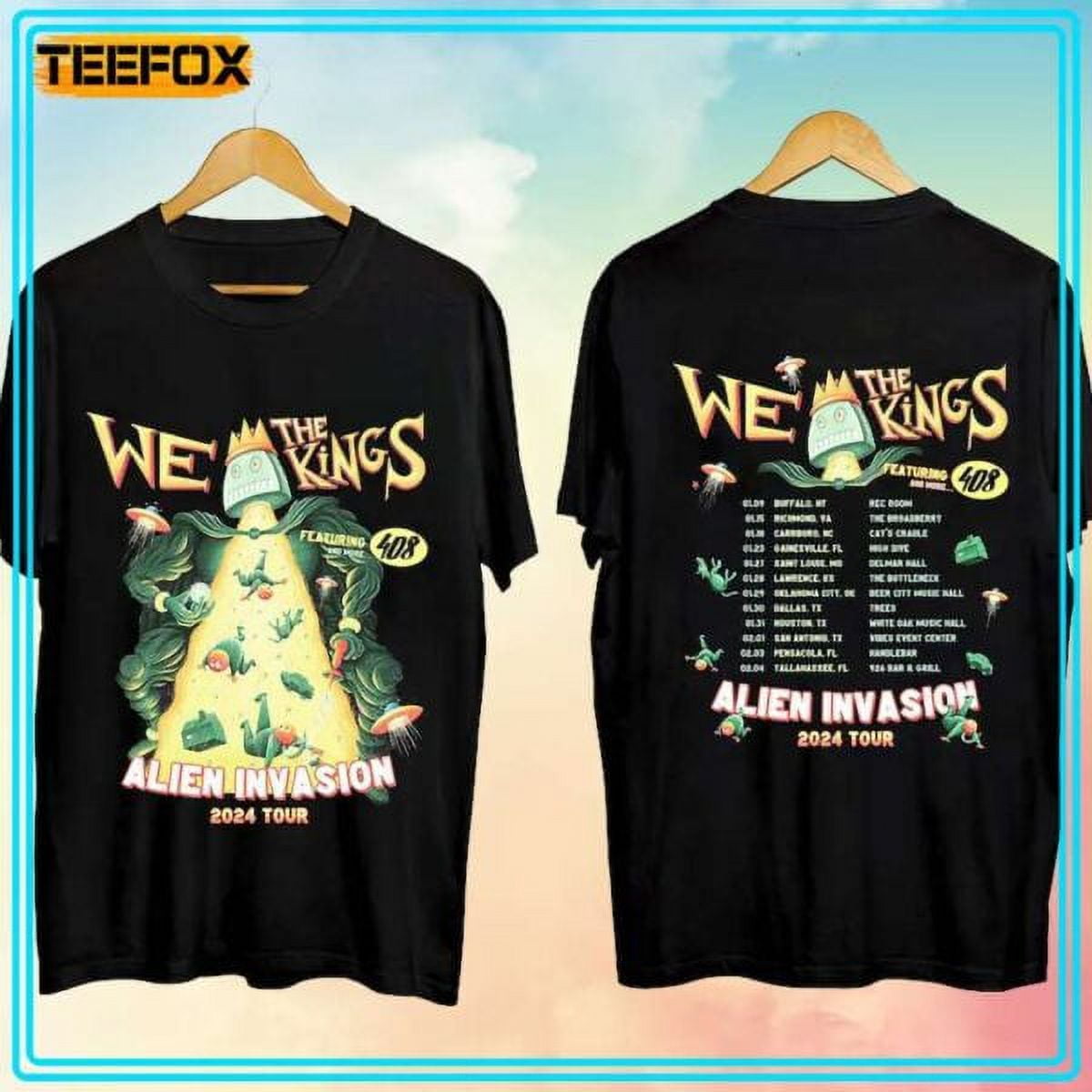 We The Kings Alien Invasion Tour 2024 Concert T-Shirt - Walmart.com