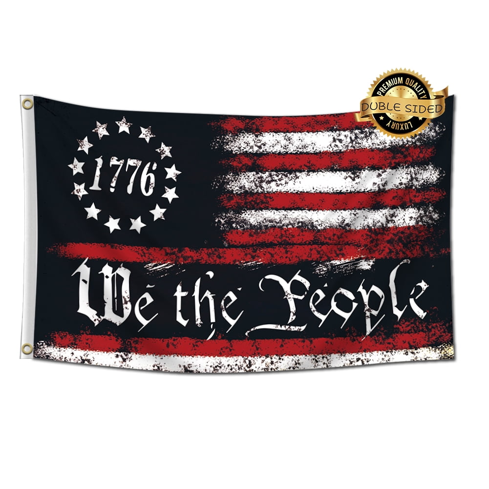 We The People 1776 Flag 3x5 Outdoor Banner,Funny Poster UV Resistance ...