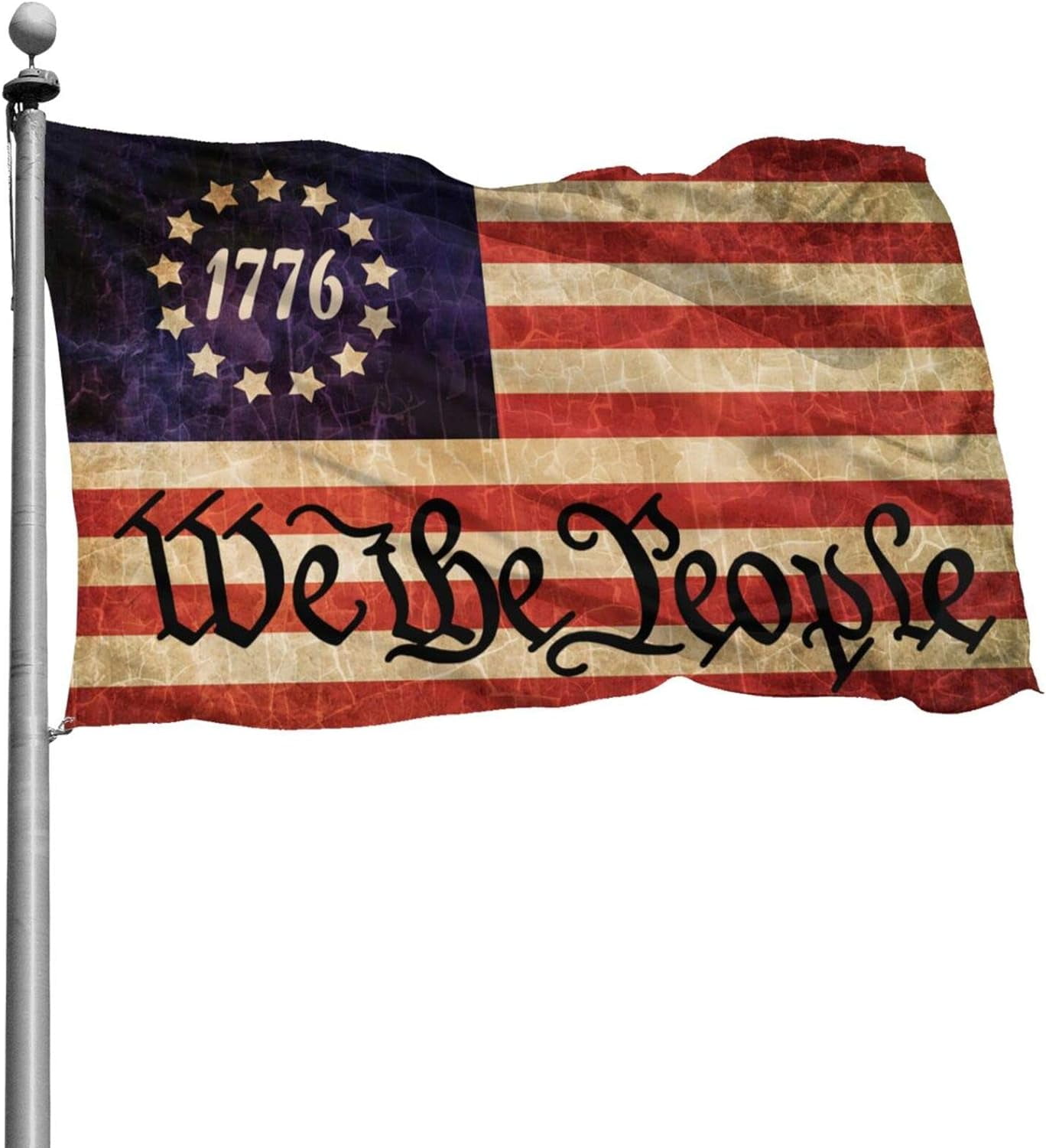 We The People 1776 Flag Betsy Ross 1776 13 Star Flag USA American ...