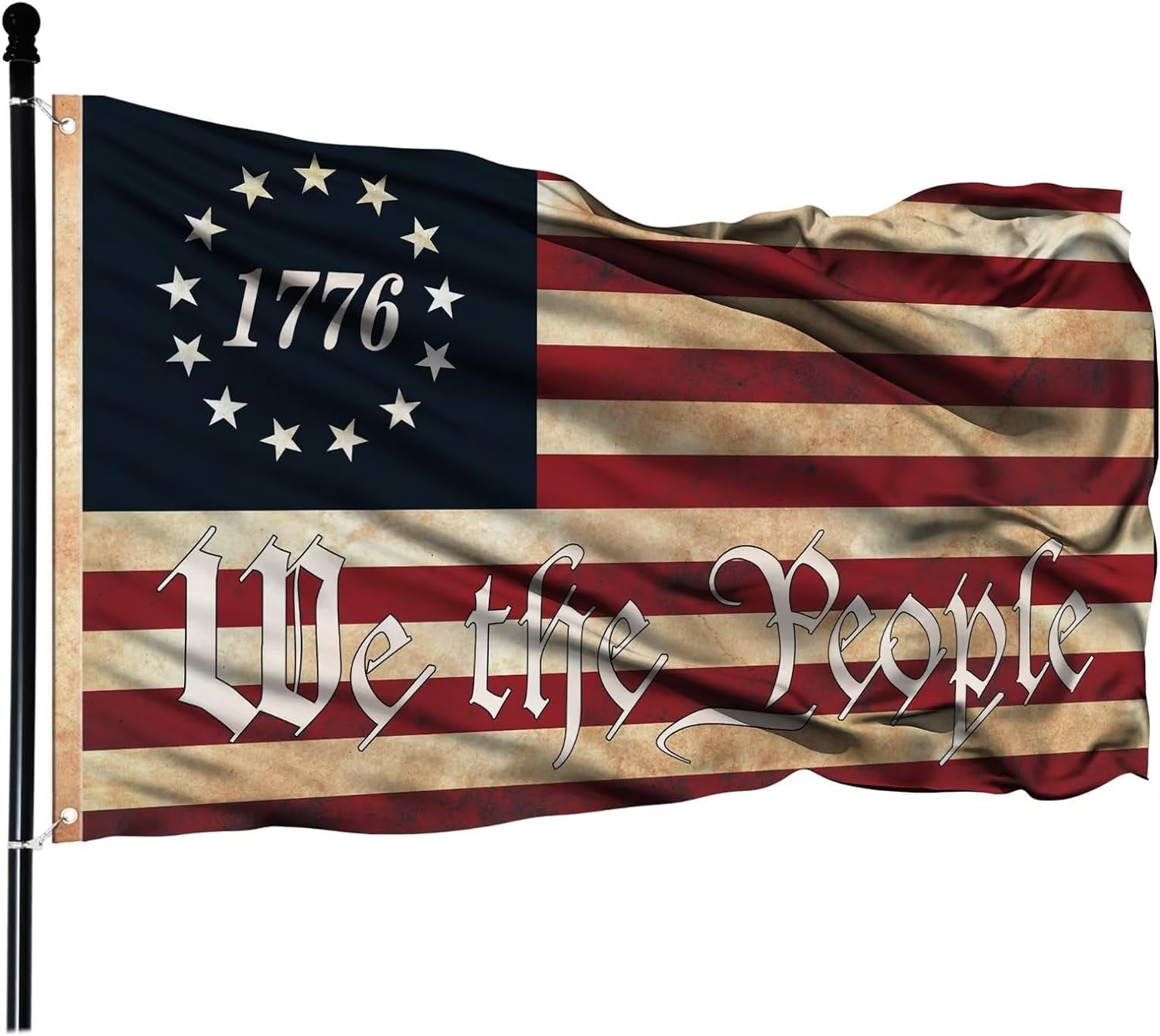 We The People 1776 Flag Outdoor Vintage American Betsy Ross 13 Star ...