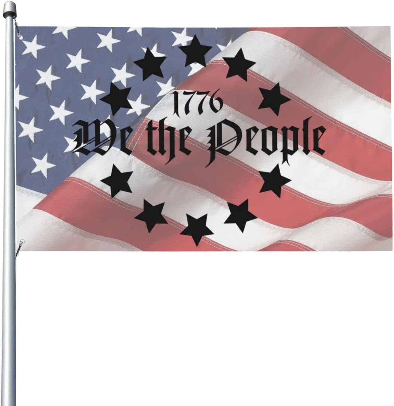 We The People 1776 Stars Flags Funny Banner Home Yard House Garden ...
