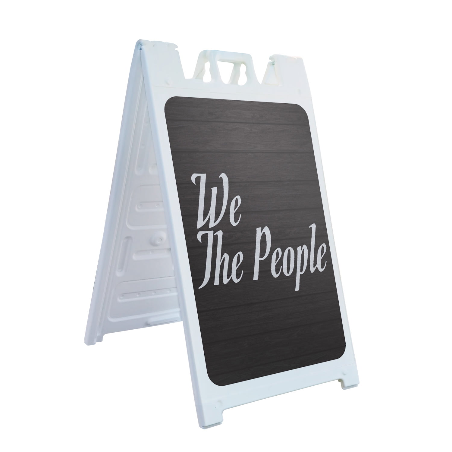 We The People 24" x 36" Double Sided A-Frame Sidewalk Sign, Includes 2 ...