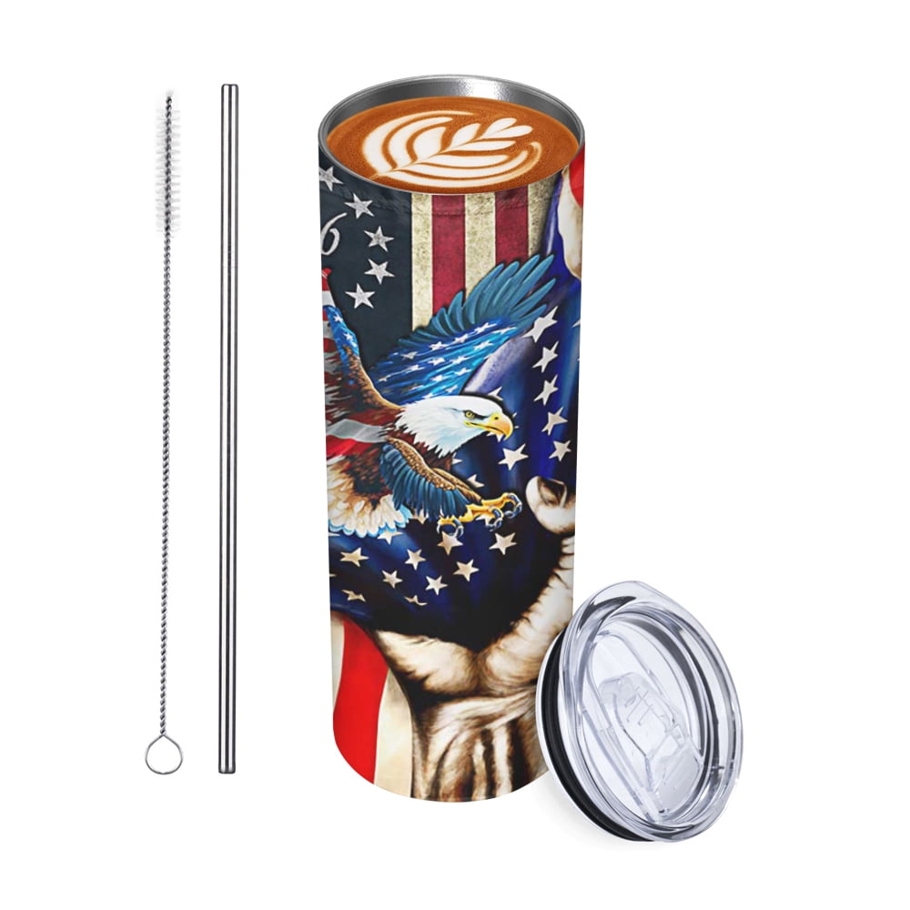 We The People 4th Of July Betsy Ross 1776 20oz Coffee Mug Cup,Stainless ...