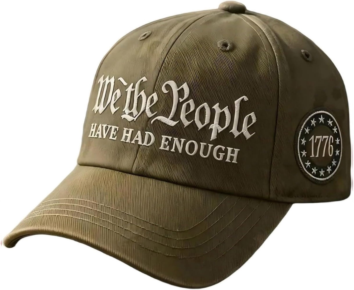 We The People Baseball Cap, Embroidered Have Had Enough 1776 Star Badge ...