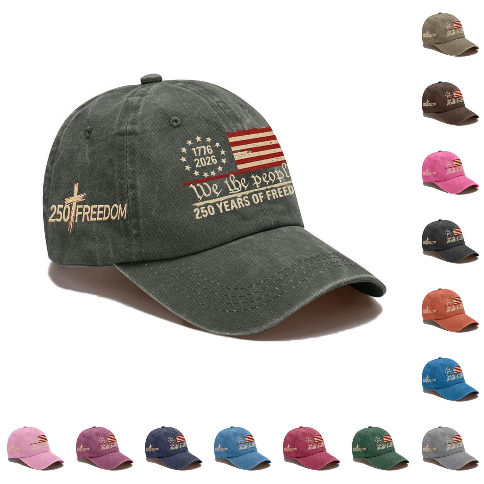 We The People Baseball Cap with Cross And 250 Years Of Freedom ...
