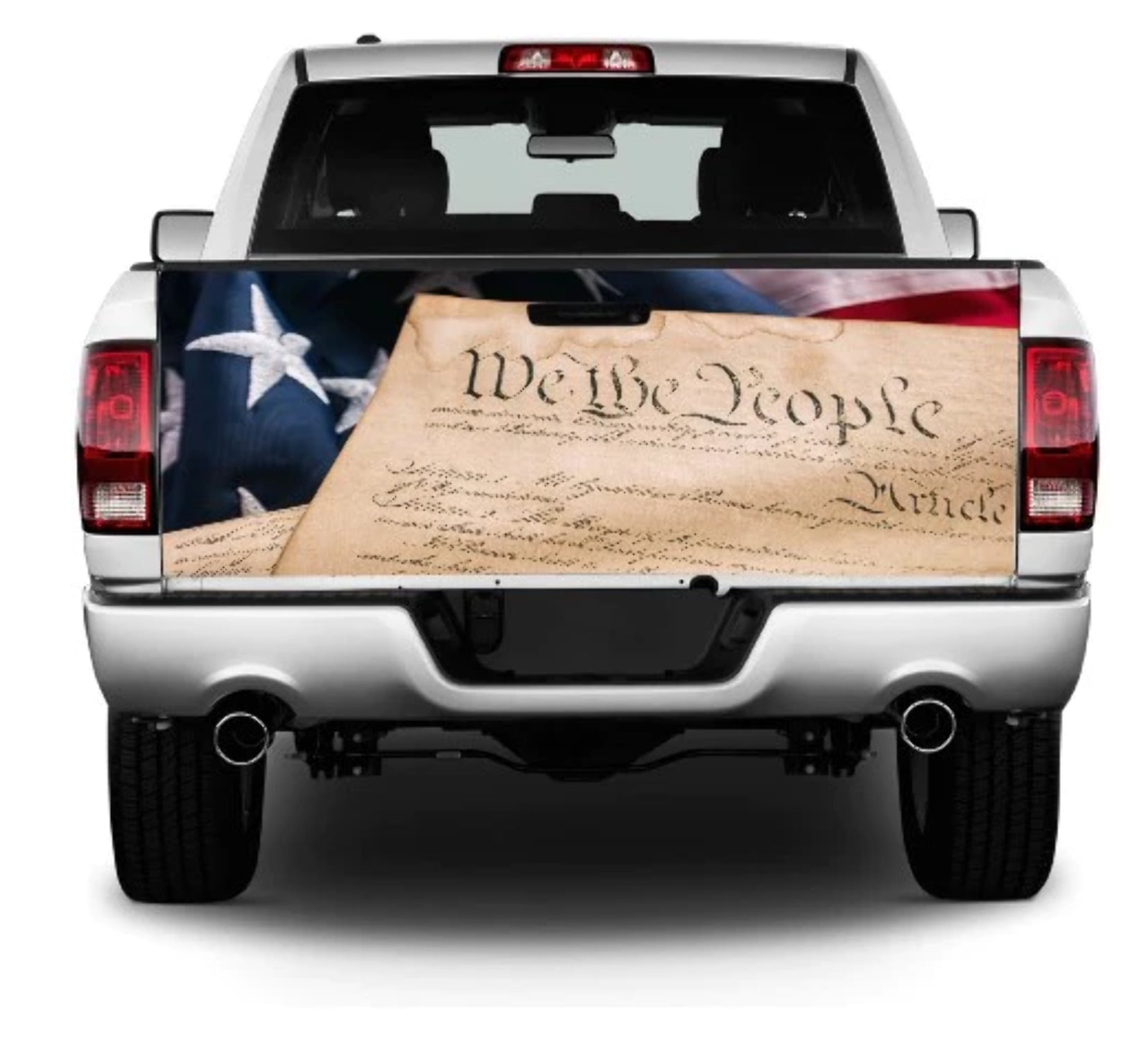 We The People Constitution Flag Tailgate Wrap Vinyl Graphic Decal ...