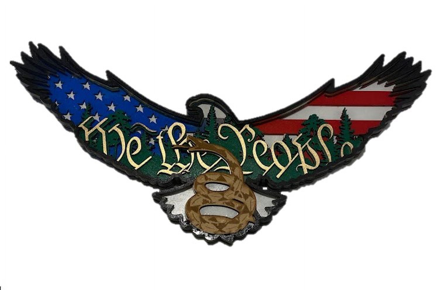 We The People Eagle Eagle Sign - Large - Multi-Layer - Walmart.com