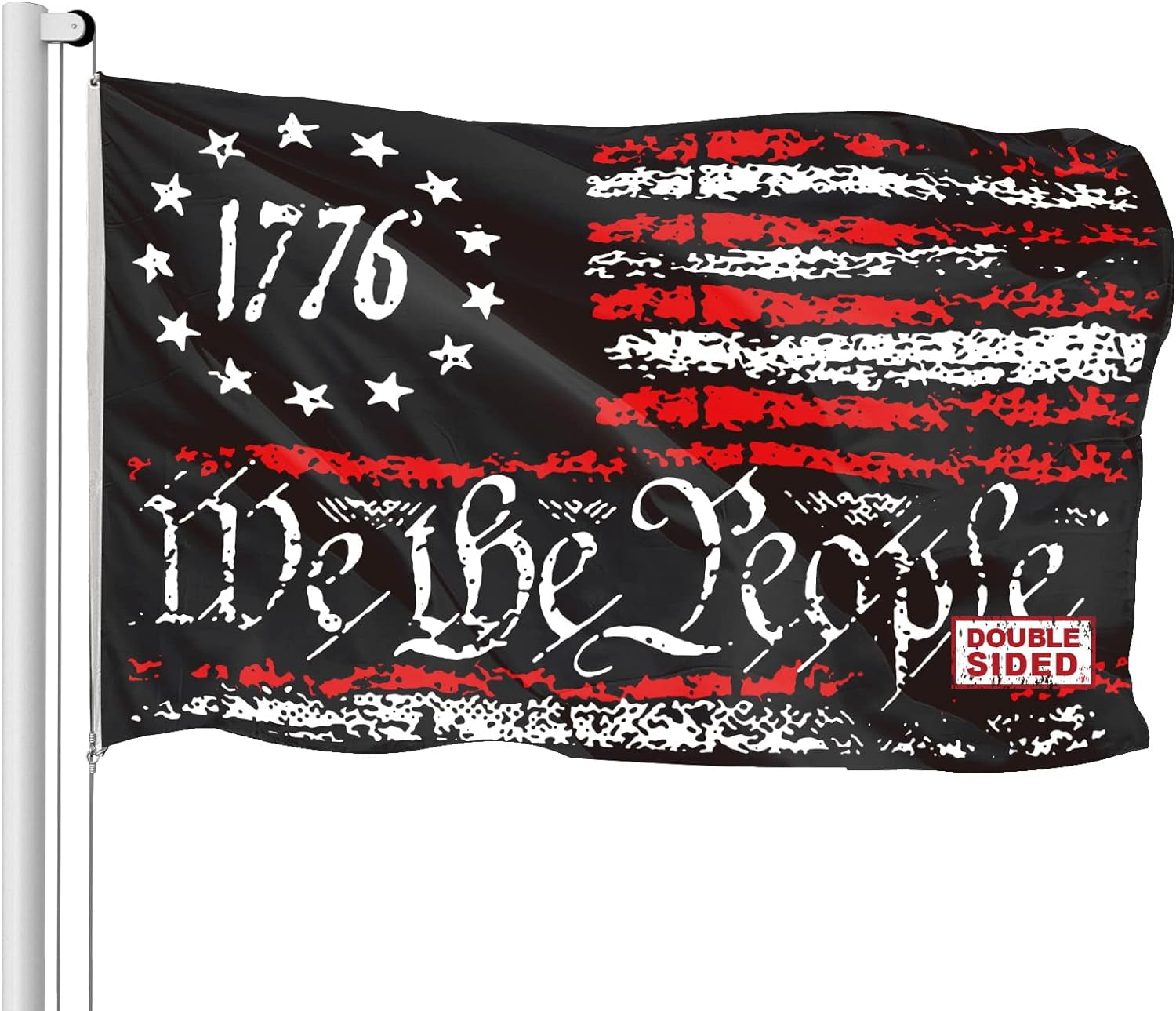 We The People Flag 1776 American Flag, 3Ply Polyester Heavy Duty Double ...