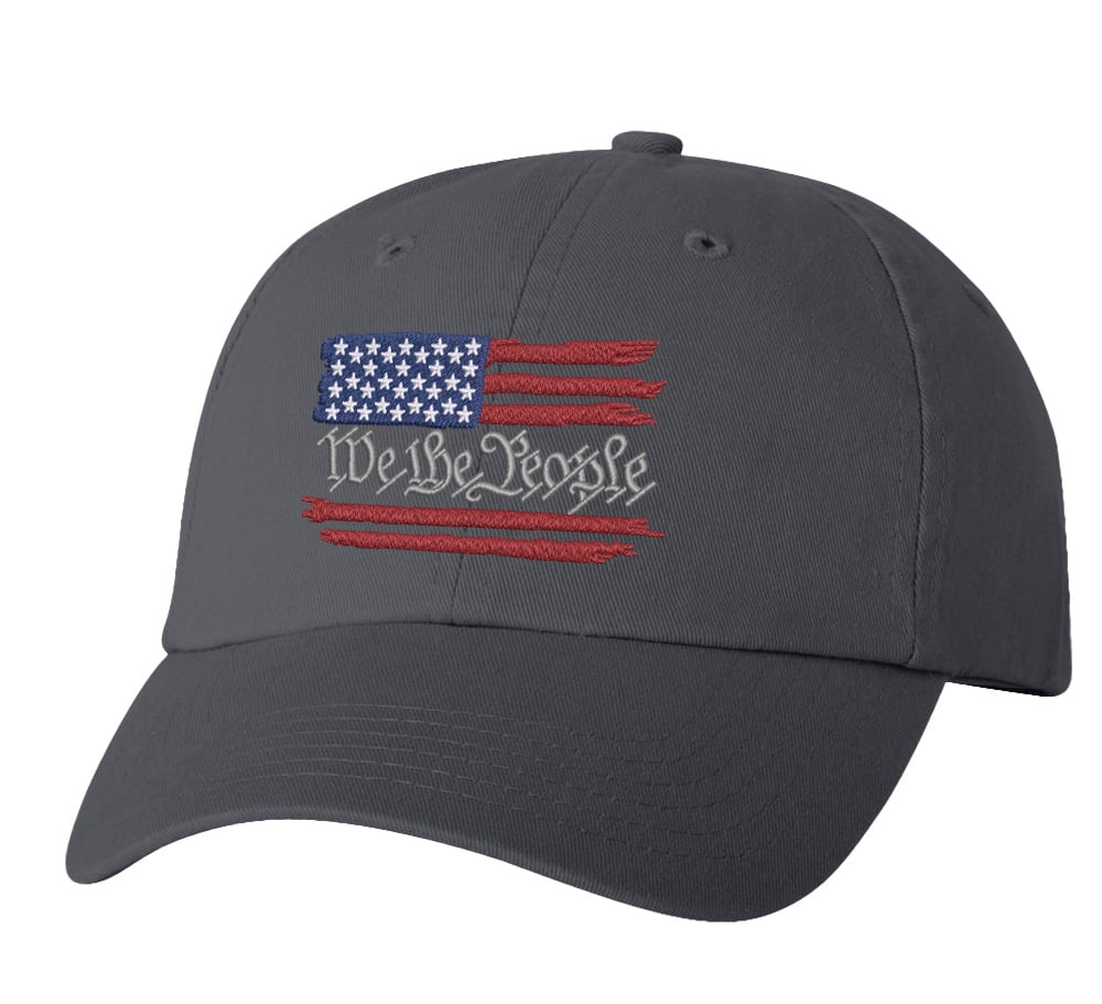 We The People Flag Baseball Cap, American Flag Hat, US Constitution Hat ...