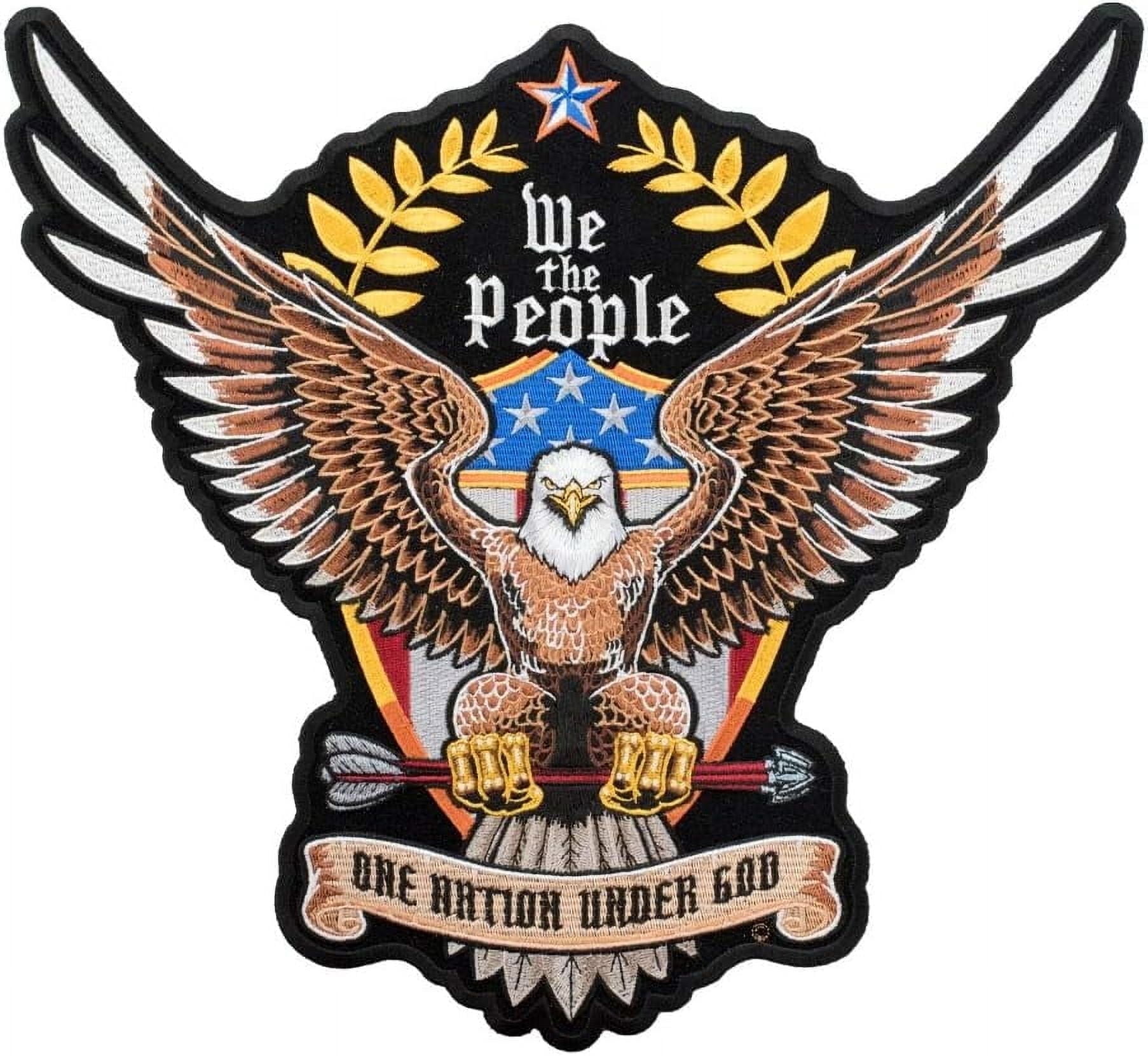 We The People One Nation Eagle Patch, Large Size - Walmart Business ...