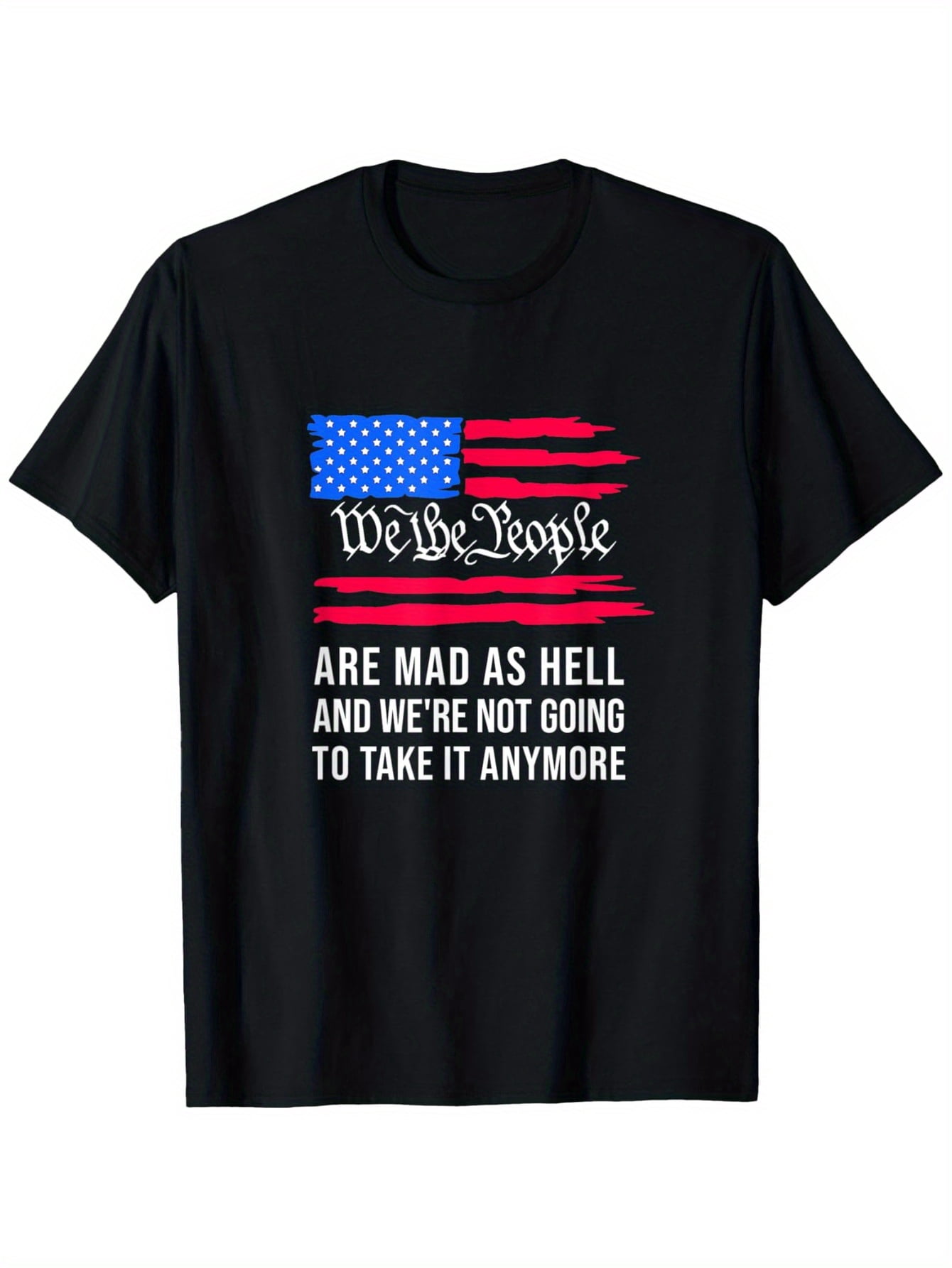 We The People USA Constitution Preamble T-Shirt for Men - Bold American ...