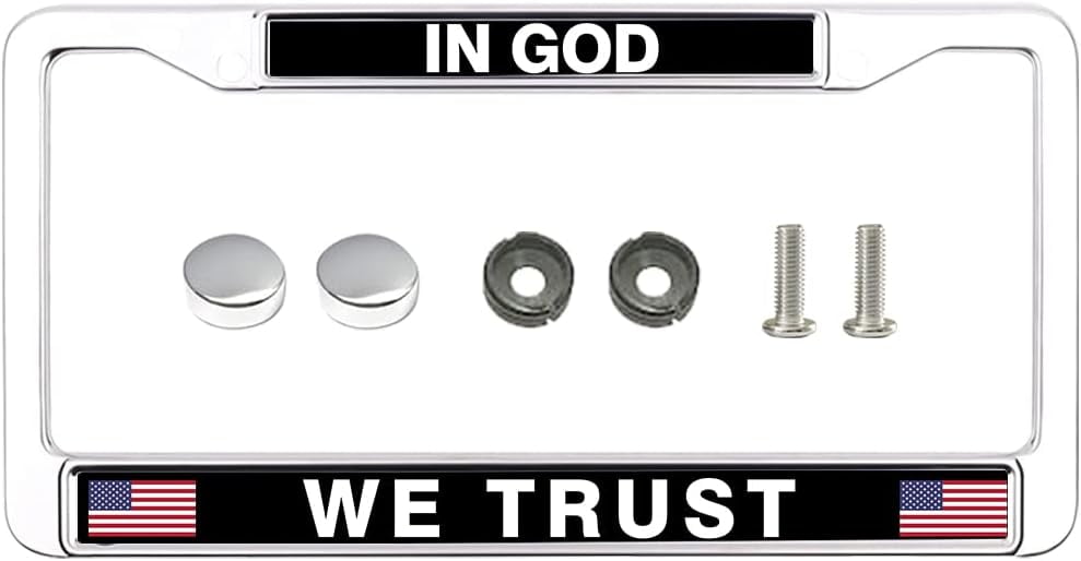 We Trust In God License Plate Frame Encouraging Gift For Christian,God ...