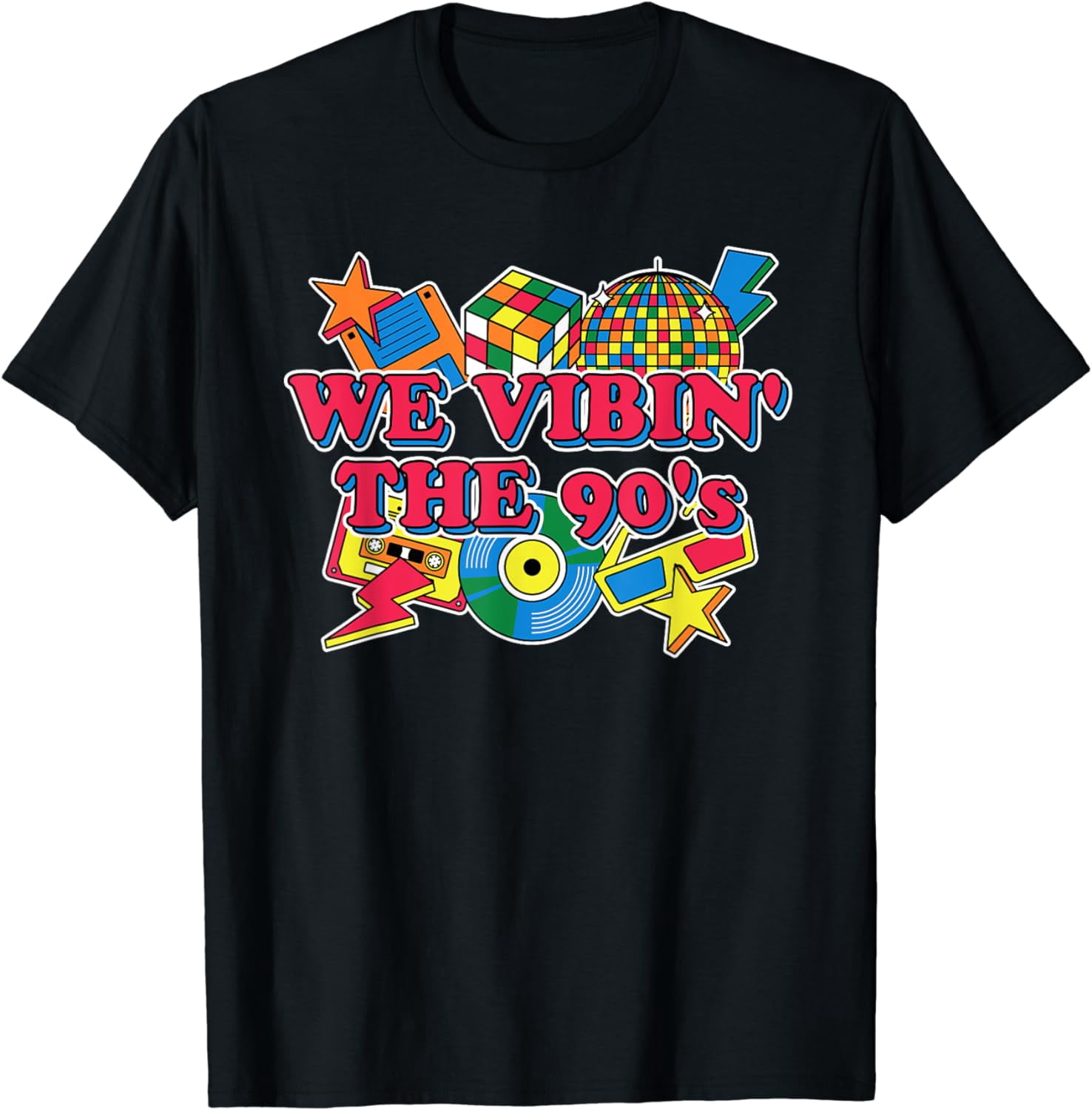 We Vibin the 90s Cool 1990 Chill Retro Vintage Rad T-Shirt - Walmart.com