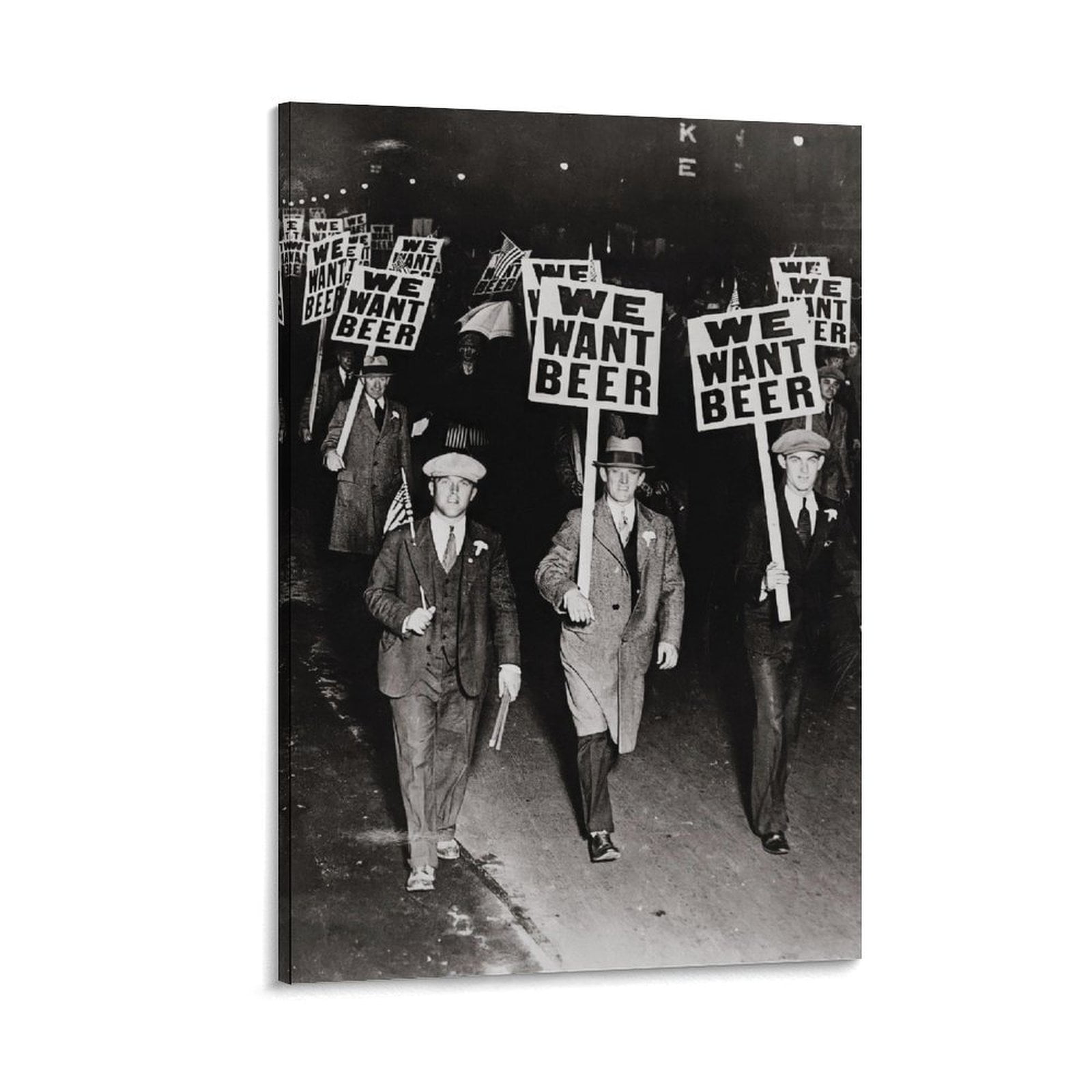 We Want Beer Prohibition Protest Vintage Retro Drink Cool Thing Canvas ...