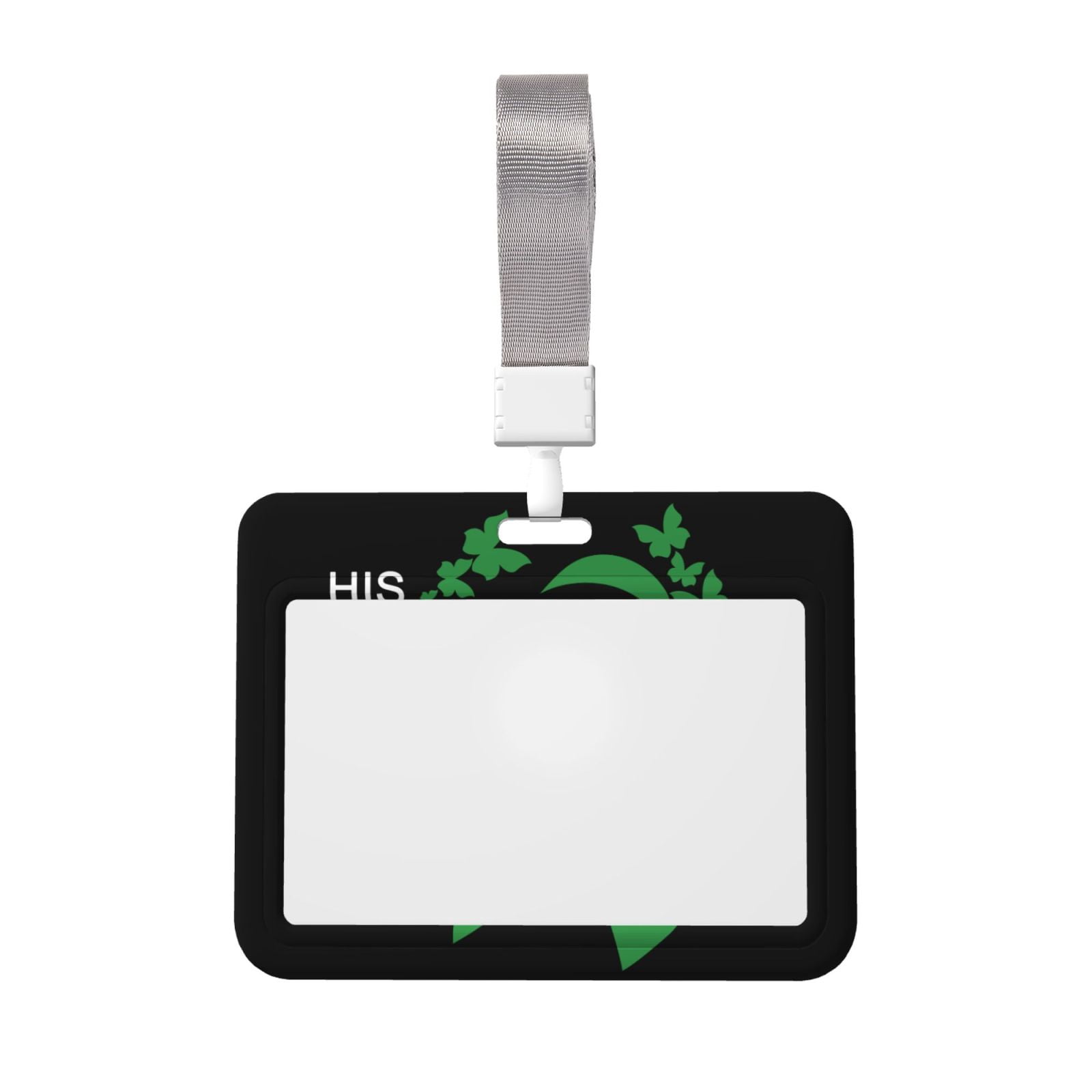 We Wear Green For Biliary Atresia Awareness Ribbon Badge Holder with ...