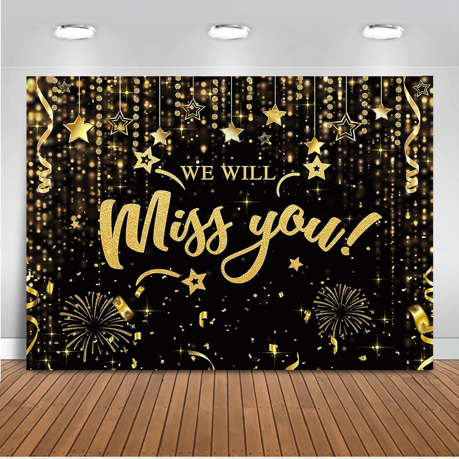 We Will Miss You Backdrop Farewell Party Decorations Going Away Party Retirement Party Goodbye ...