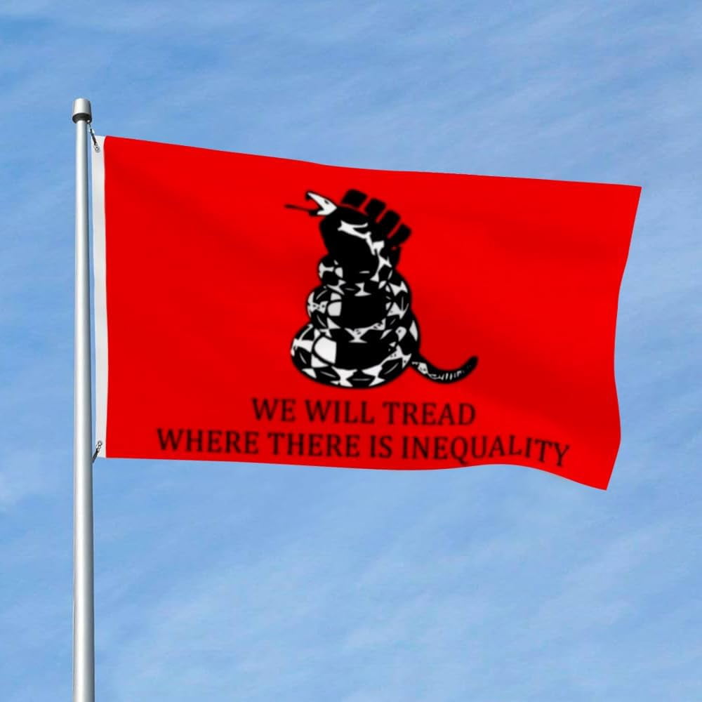 We Will Tread Where There Is Inequality Flag 3x5ft Vivid Color Double ...