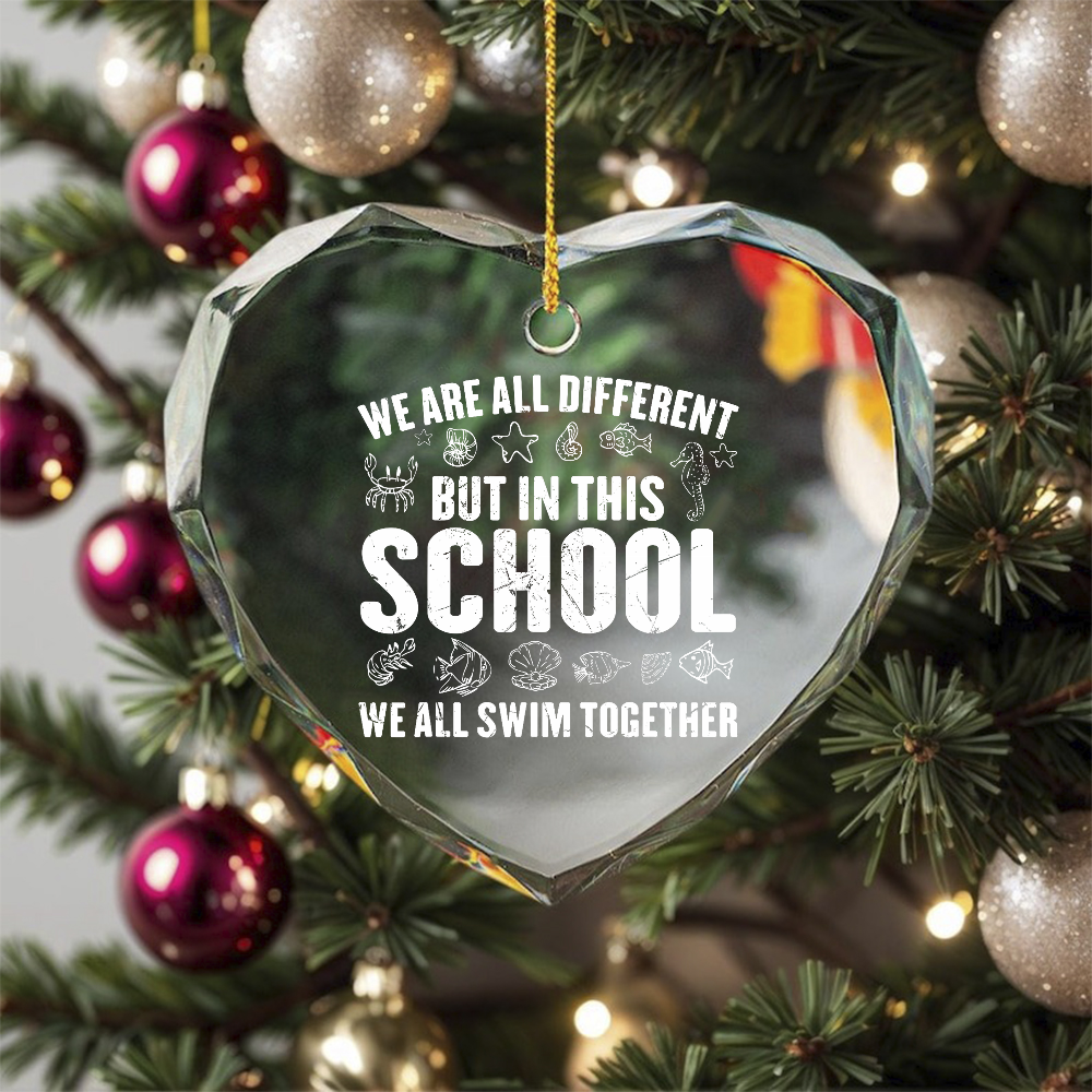 We are Different But in This School We Swim Together Ocean Ornament ...