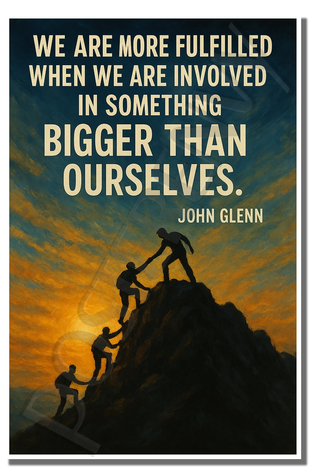 We are more fulfilled when we are involved in something bigger than ...