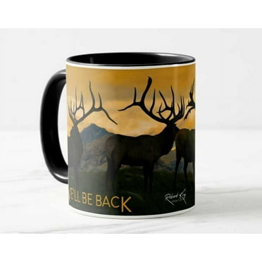 Pack Of 2 Rustic Western Emperor Giant Stag Elk Moose Deer Coffee Mugs ...