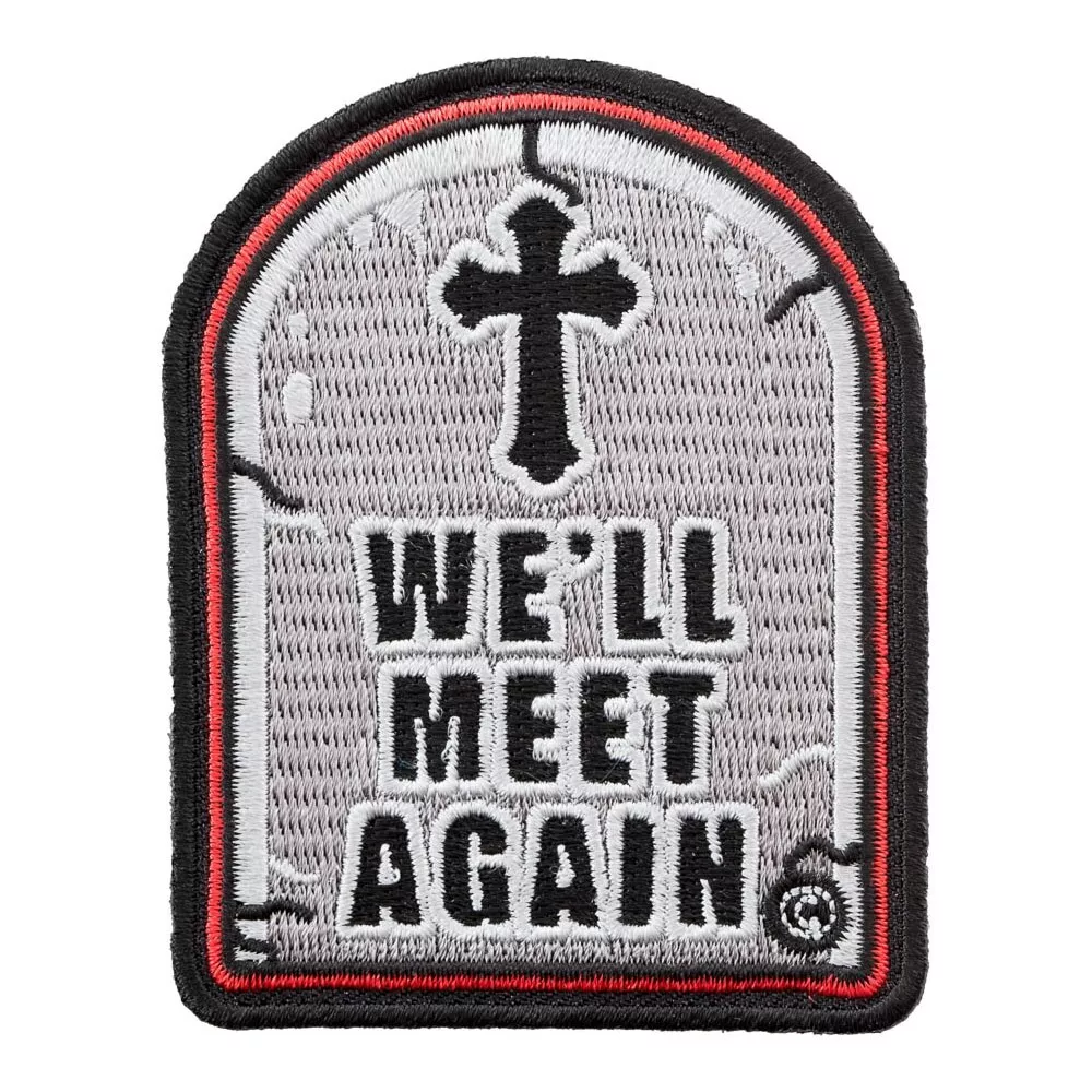 We'll Meet Again Cross Gravestone Patch, Death Patches - Walmart.com