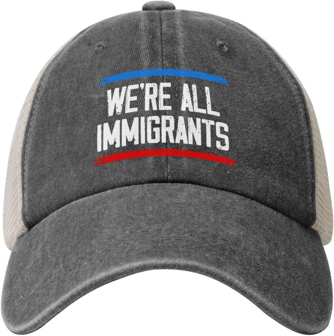 We're All Immigrants Cap I Stand with Immigrants Mesh Style Hat ...