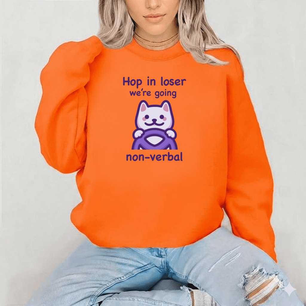 We’re Going Non-Verbal Meme Funny Dark Text Humor Quote Graphic ...