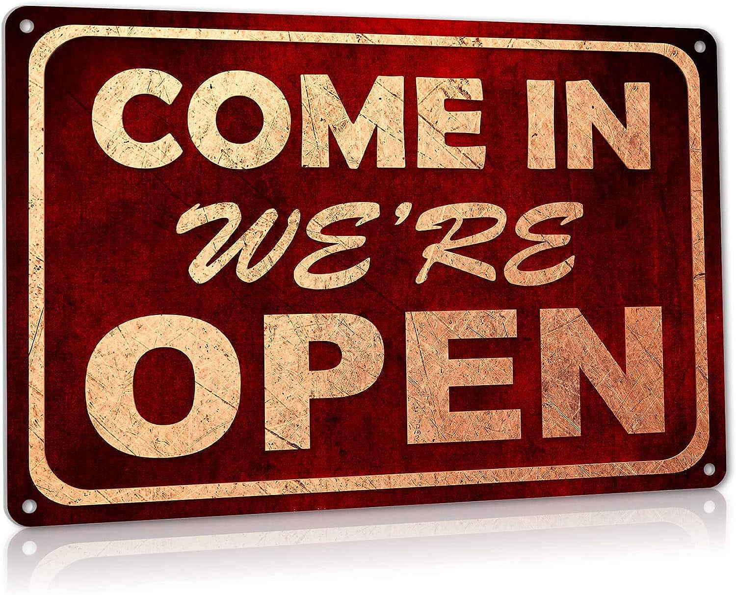 We're Open Signs Man Cave Bar Decor Metal Tin Sign, Beer Pub ...