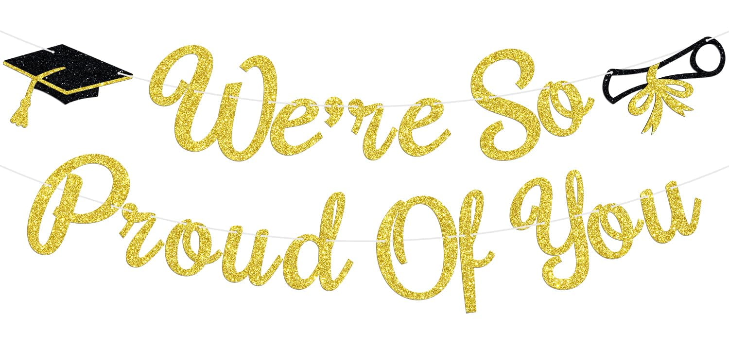We're So Proud of You Banner, Congrats Grad/Congratulations, 2025 High ...