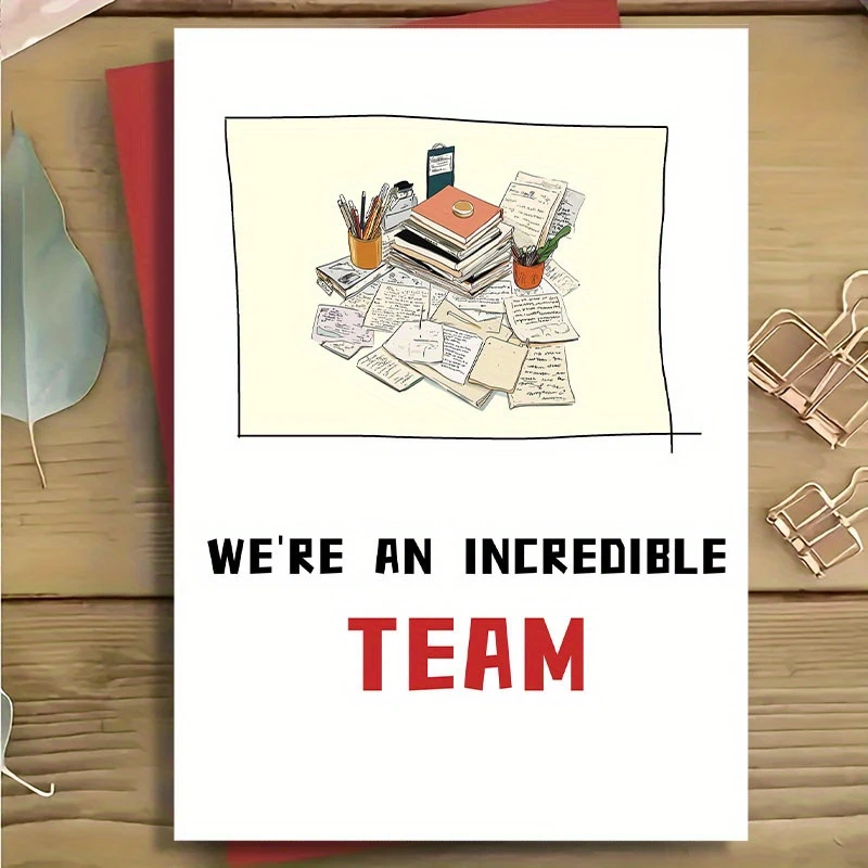 We're an Incredible Team Greeting Card – Unique Teamwork Design with ...