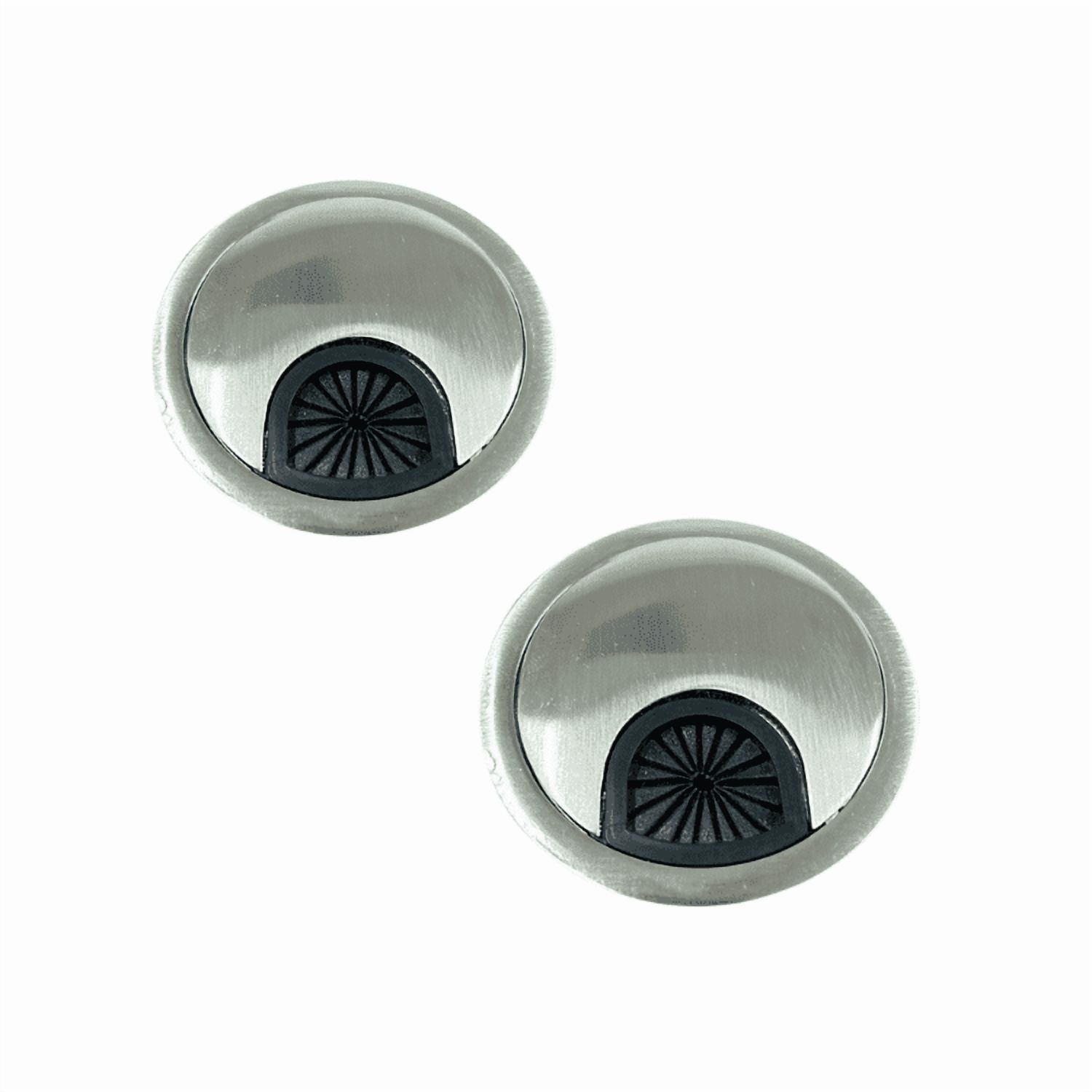 We're it, Brushed Silver Metal Desk Grommet; Opening Size: 50 mm, or 1. ...