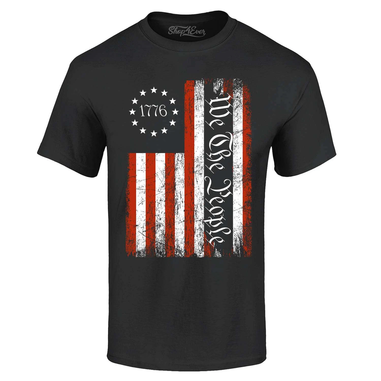 We the People 1776 American Flag T-shirt 4th of July Shirts - Walmart.com