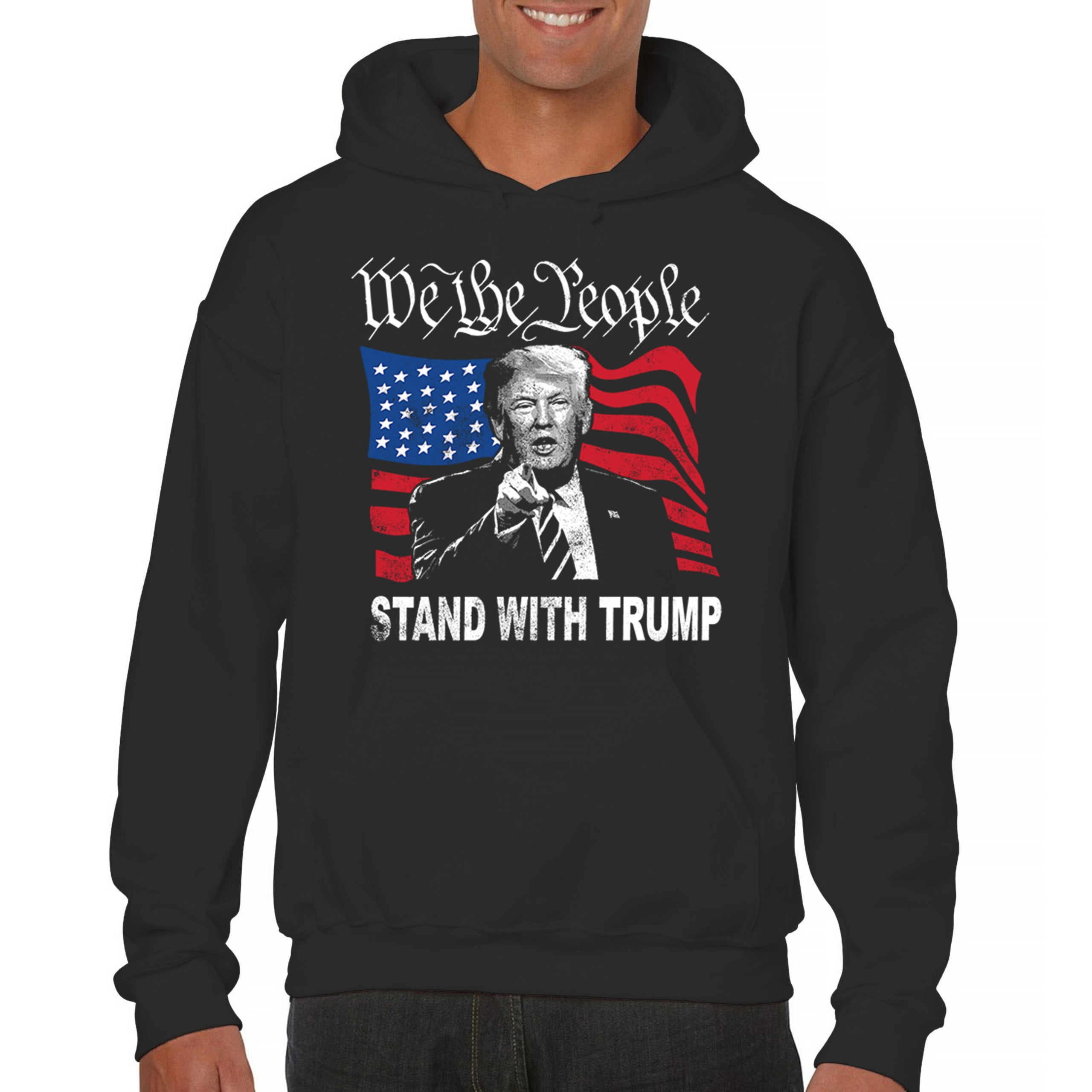 We the People Stand With Trump 2024 Sweatshirt MAGA Take America Back ...