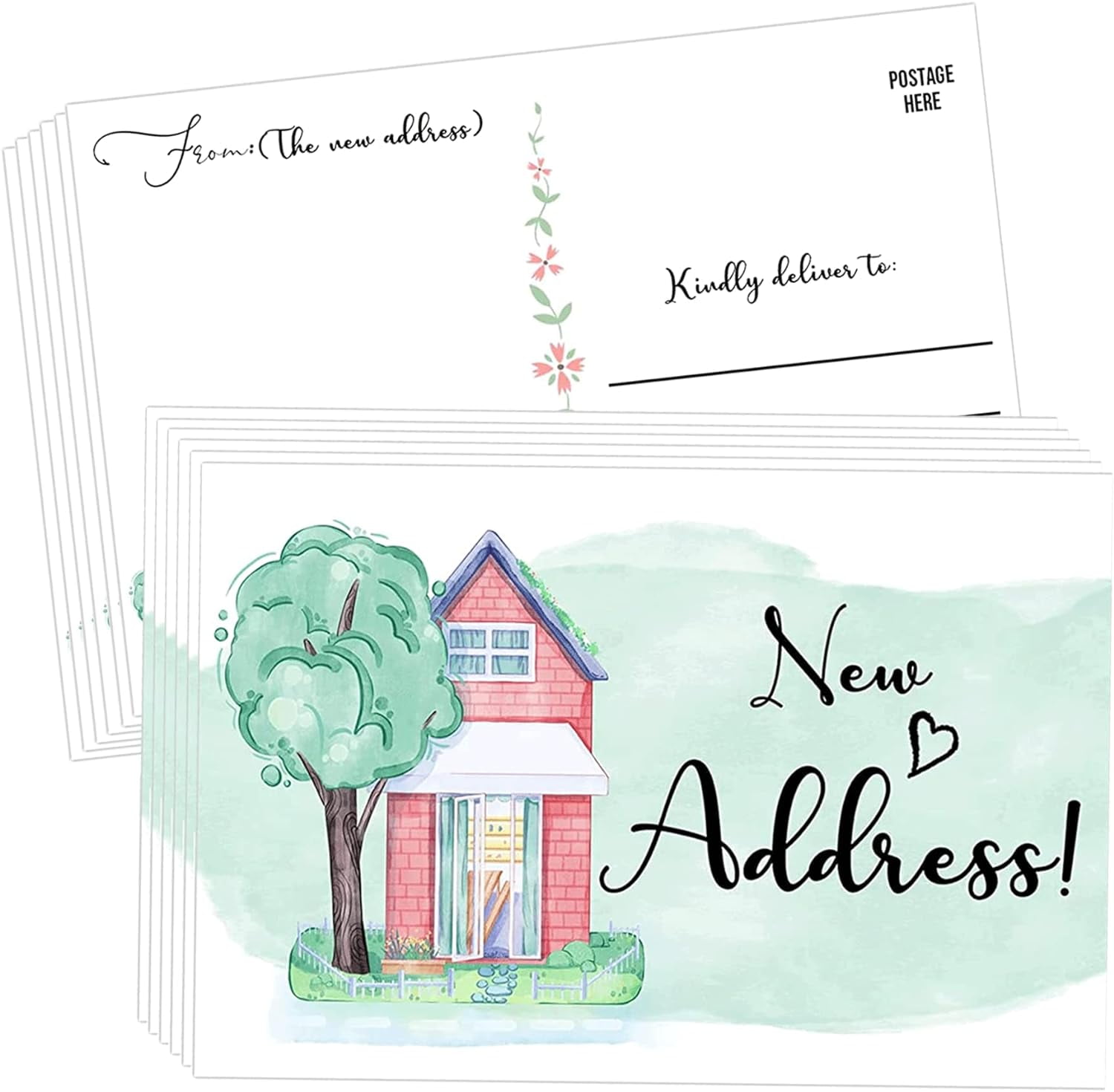 We've Moved Cards 4x6inch Moving Announcement Postcards Change Address ...