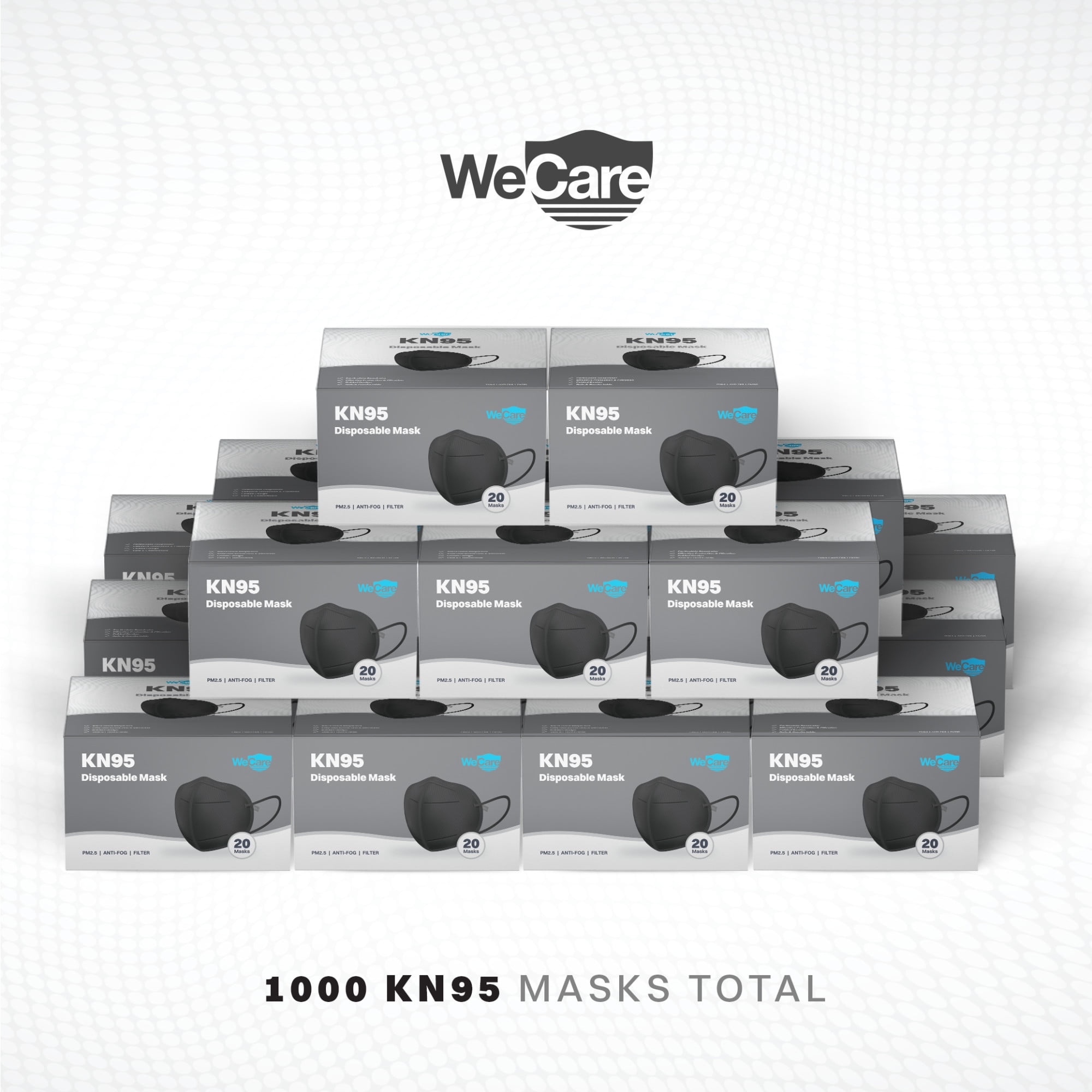 WeCare 5-Ply Disposable Face Mask, 5-Ply Layer (1000 Individually ...