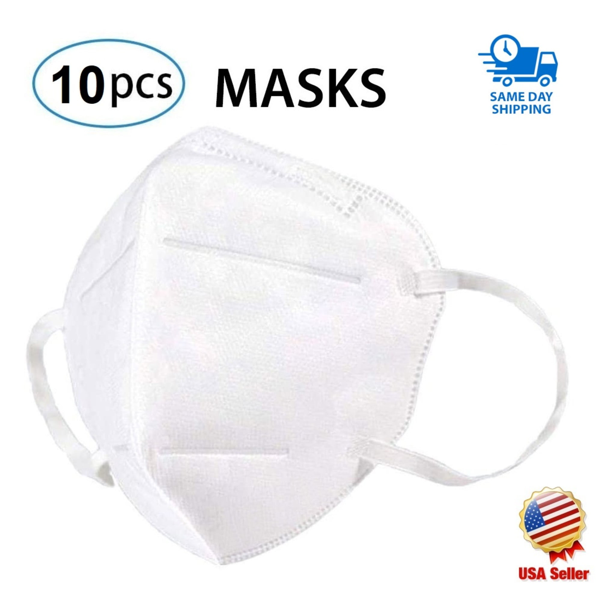 WeCare KN95 (95% Filtration) Protective Disposable Face Masks, White ...