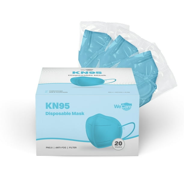 WeCare Protective Disposable Face Mask, 5-Ply Layer (20 Individually ...