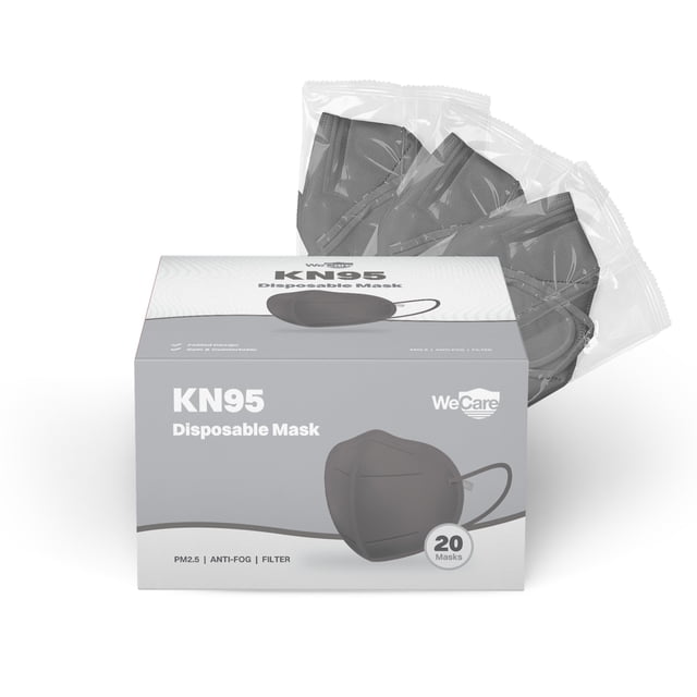 WeCare Protective Disposable Face Mask, 5-Ply Layer (20 Individually ...