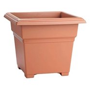 Tusco 19-Inch Tall Modern Square Planter, Lightweight & Durable with ...