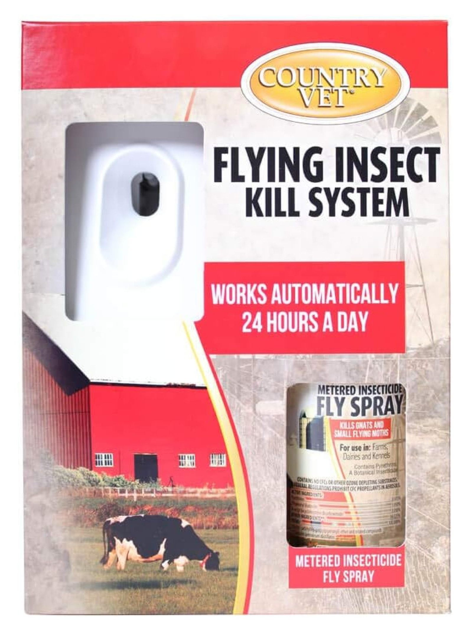 WeCcQuue Country Vet Flying InsectKill System-24 Hour Control, Brown/A ...