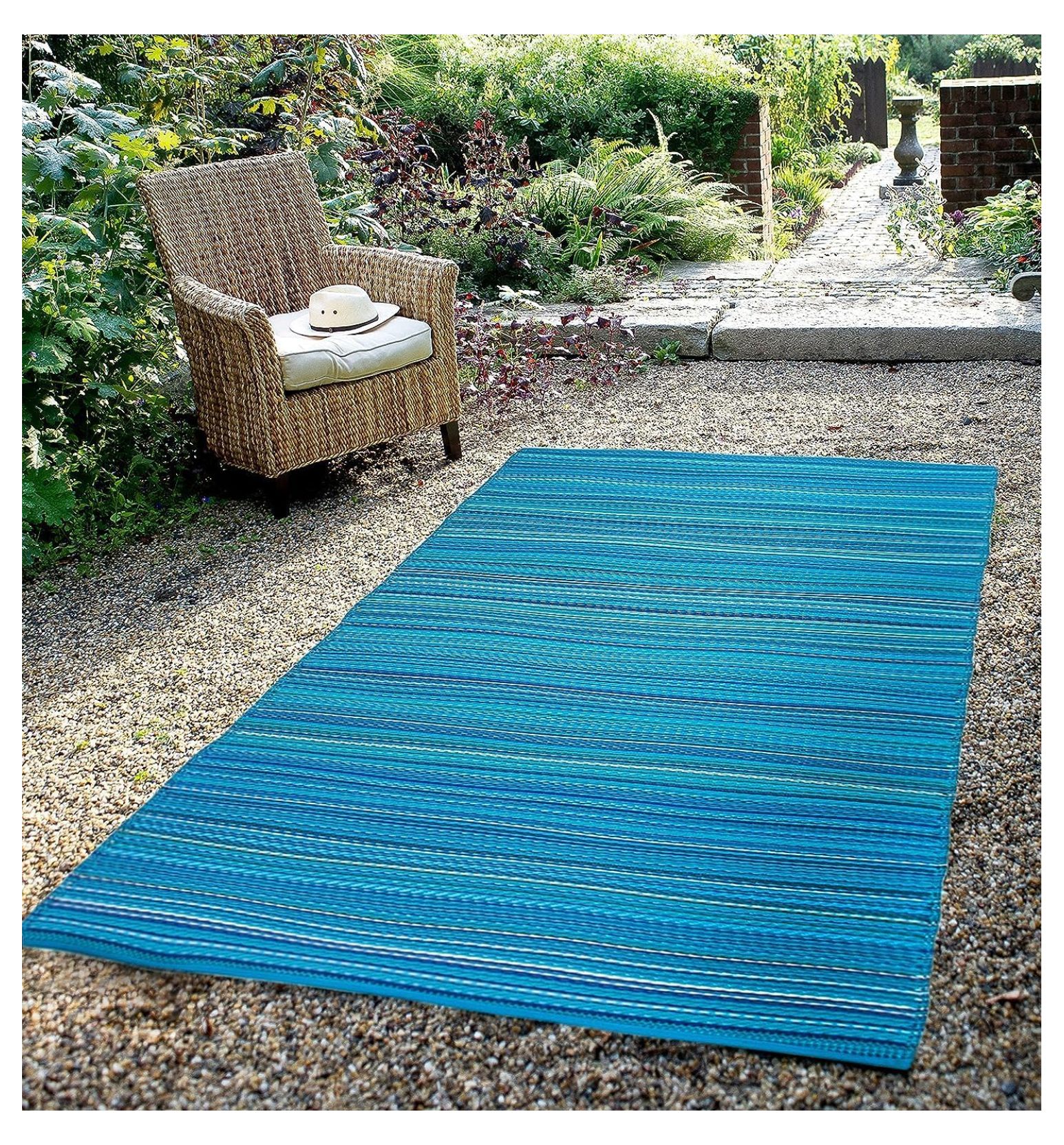 WeCcQuue Outdoor Rug - Waterproof, Fade Resistant, Reversible - Premium ...