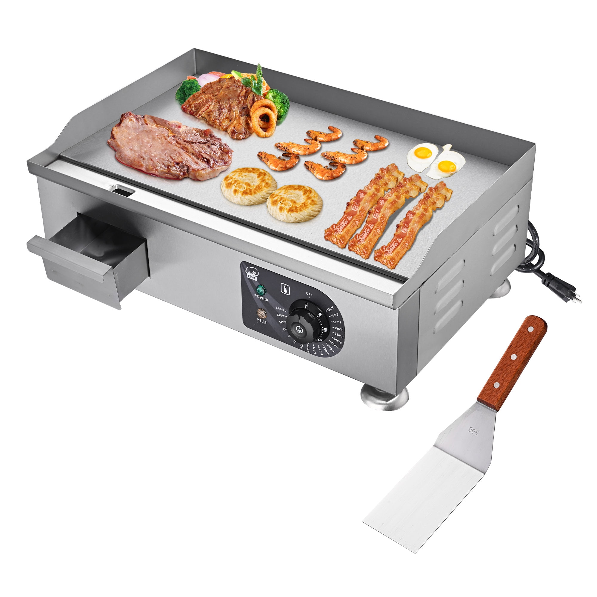 WeChef 3000W 22" Electric Griddle Countertop Commercial Flat Top Hot ...