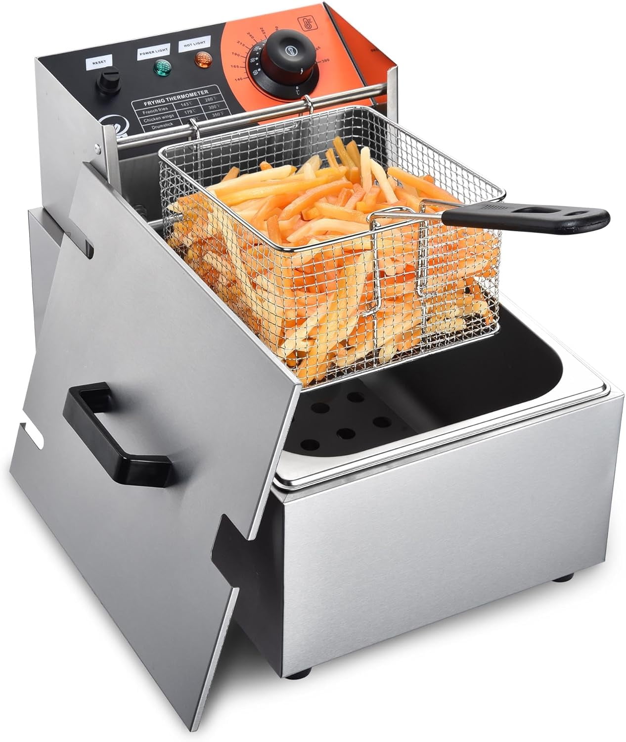 WeChef Commercial Electric Deep Fryer 12L 2500W Single Removable Basket ...