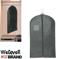 WeCoveR Garment Bag with Zipper, Clear Clothes Coats Cover Bags ...