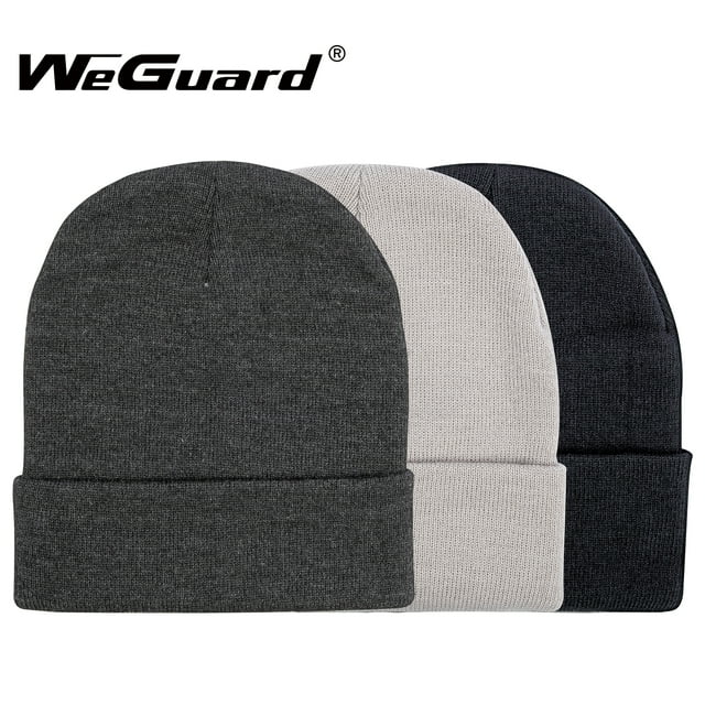 WeGuard Unisex Adult Knit Beanie for Men Women Warm Snug Hat Cap ...