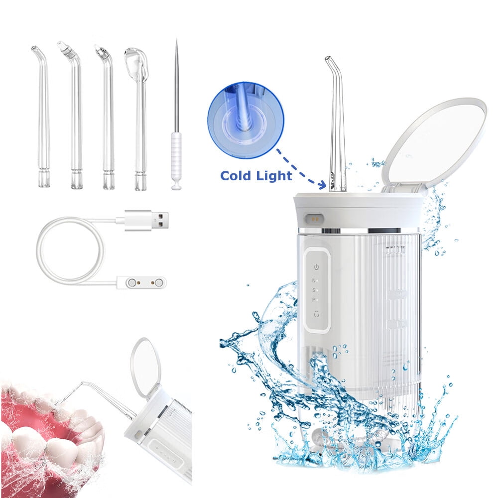 WeHoming Water Flosser for Teeth with Cold Light Whitening Effect, 3 ...