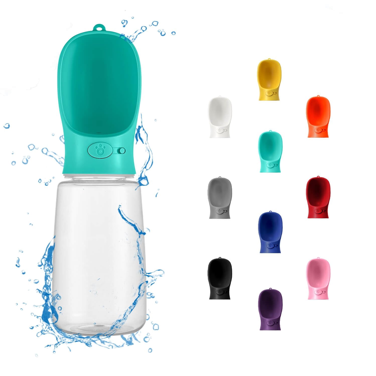 WePet Portable Dog Water Bottle, 12 OZ, Leak Proof Puppy Water ...