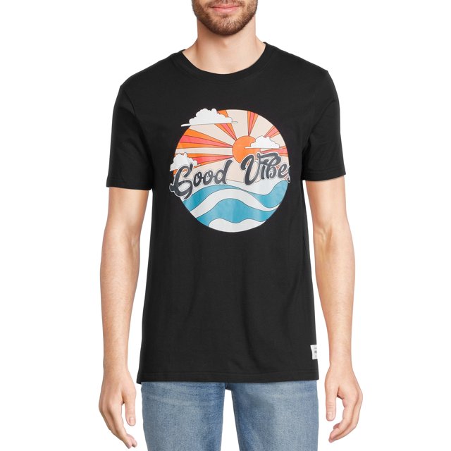 WeSC Good Vibes Graphic T-Shirt with Short Sleeves - Walmart.com
