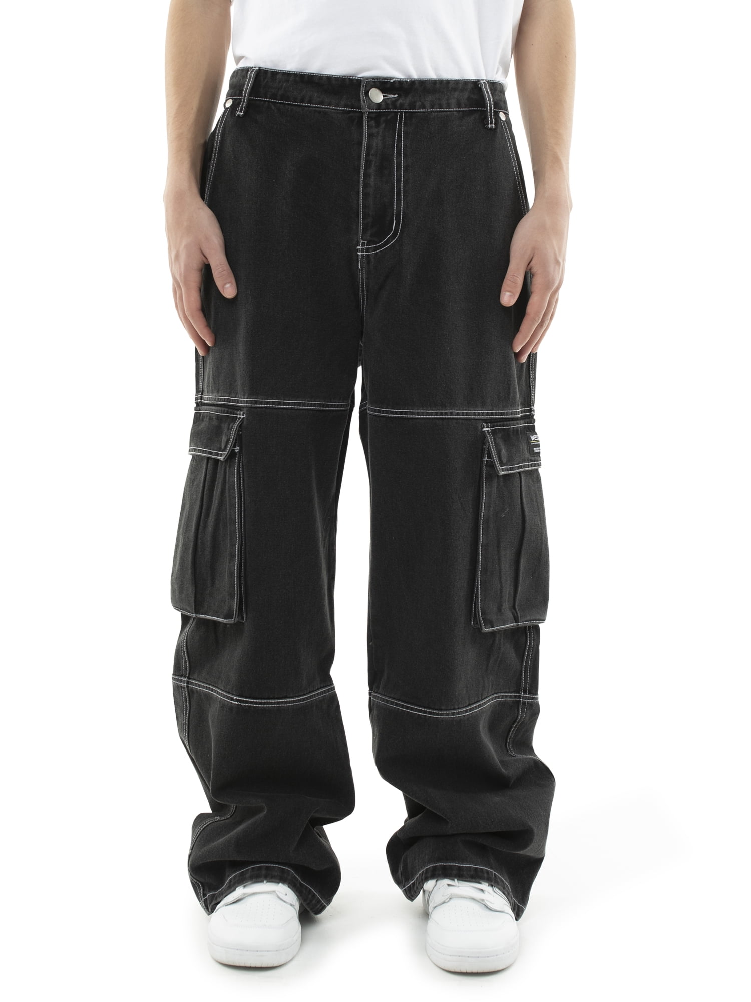 WeSC Men's Baggy Denim Cargo Pants, Sizes S-XL - Walmart.com